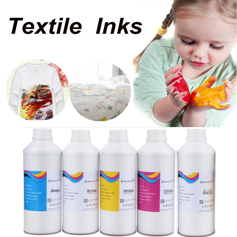 500ML Textile INKS For A3 A4 DX5 UV Pinter Flatbed printer coating 5 C ...