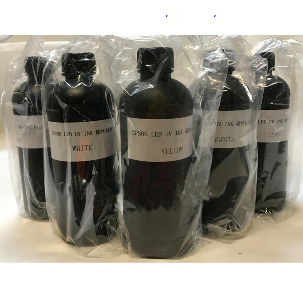 500/100ML UV INKS For A3 A4 UV Pinter Colorful UV Soft INK 6 Color ...